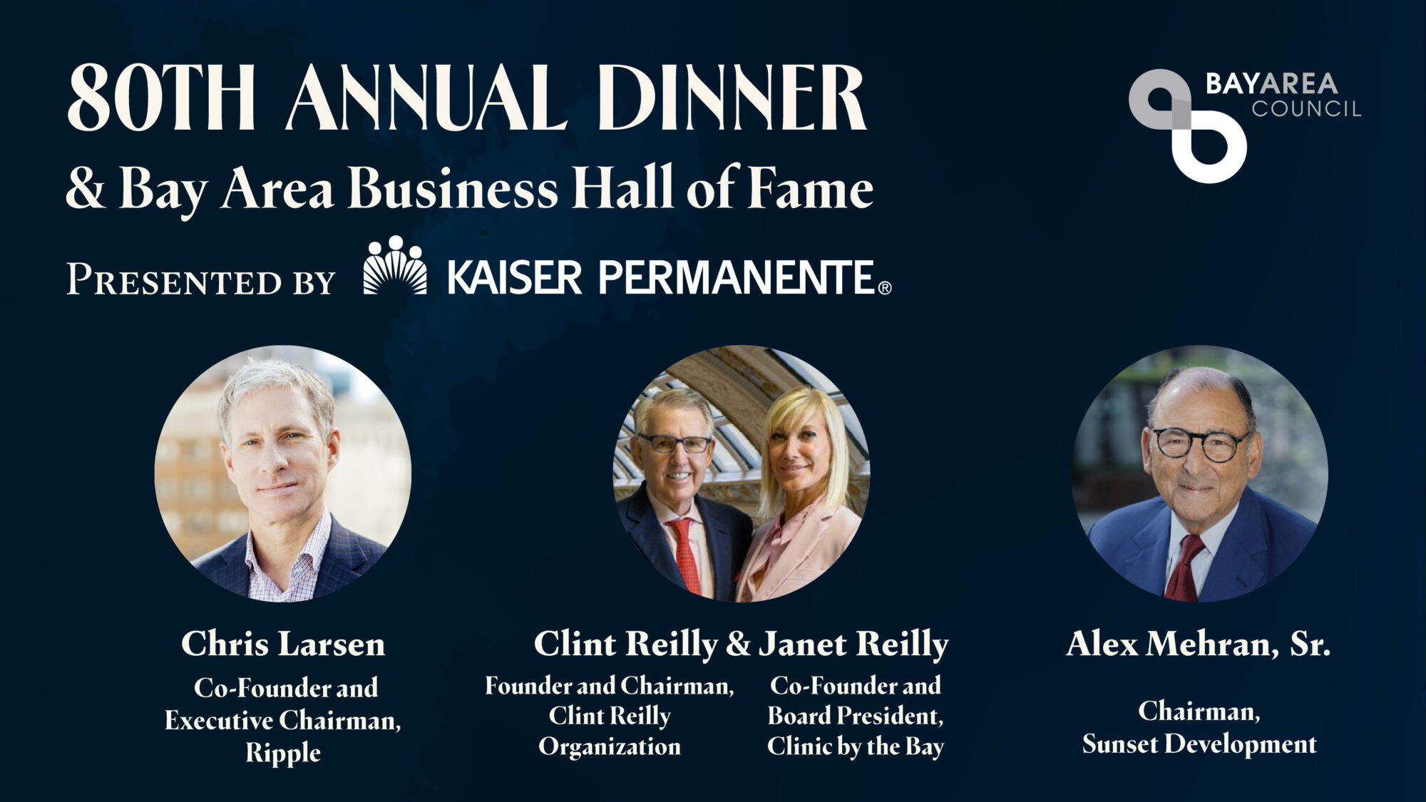 80th Annual Dinner and Bay Area Business Hall of Fame : Bay Area Council